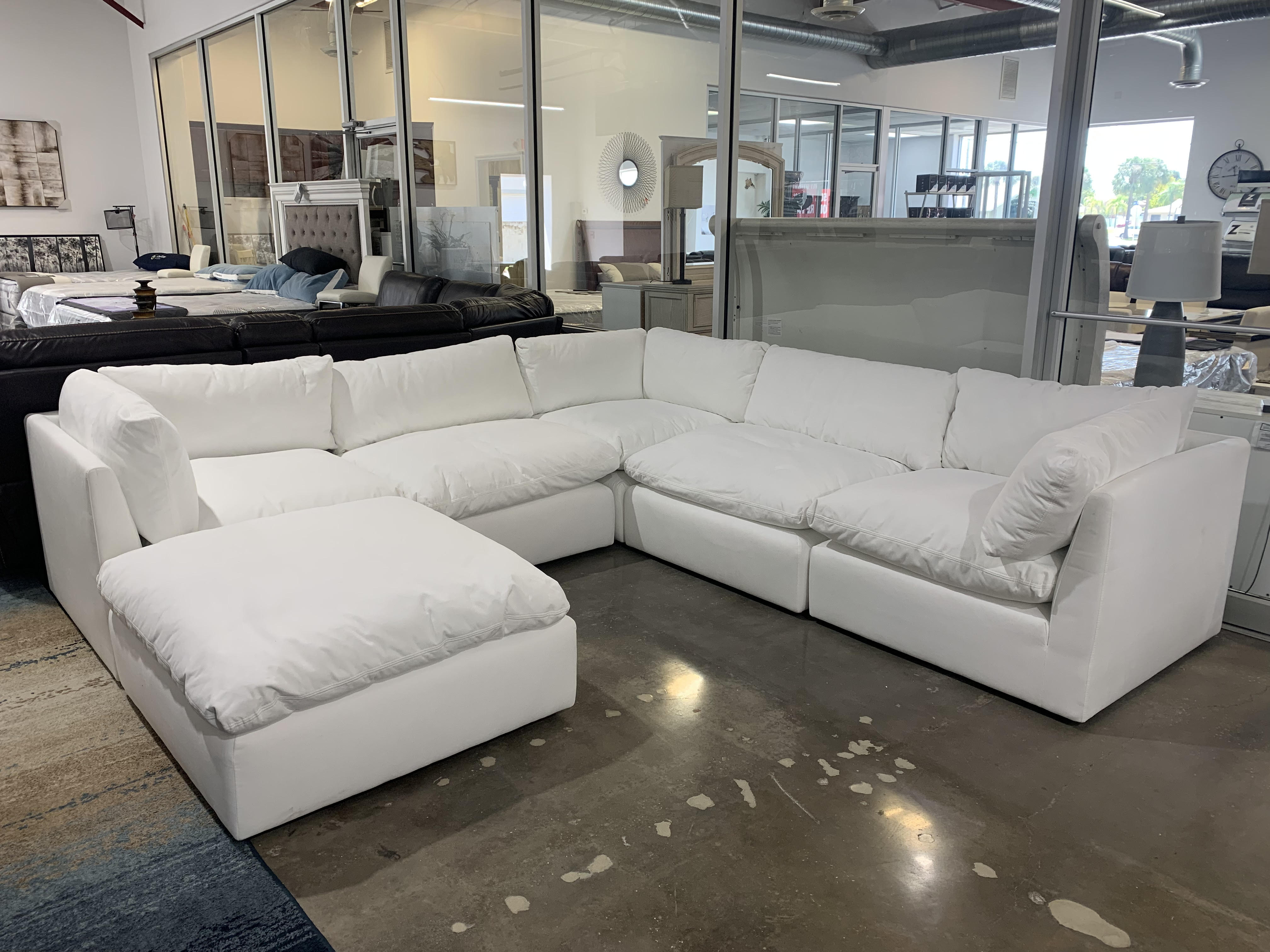 Cloud White Modular Sectional - Tampa Bay Mattresses